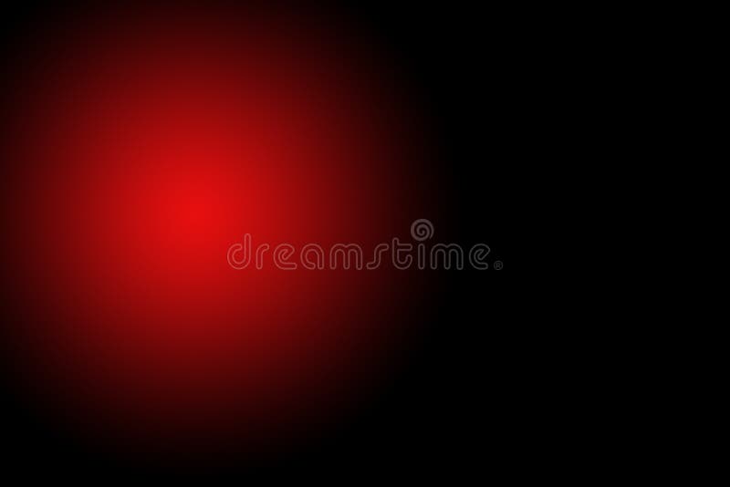 Bright Blurred Red Light Spot on Dark Black Background Computer ...