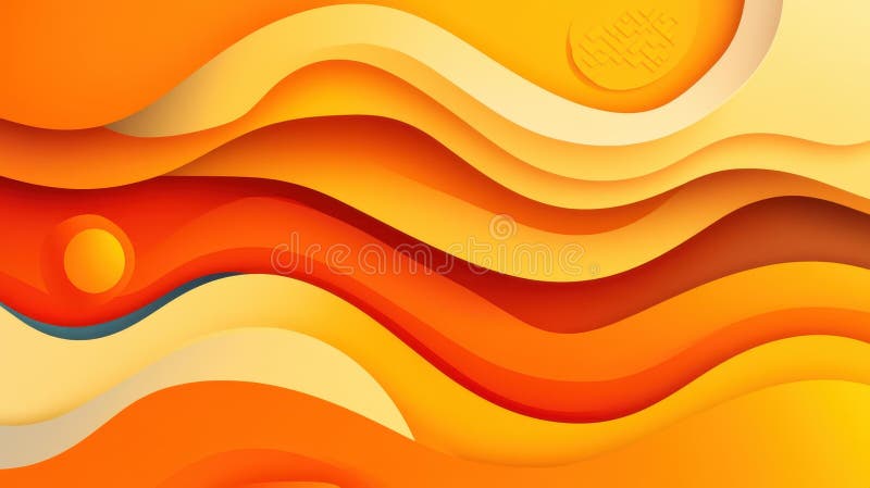 Bright and Bold Abstract Design Featuring Yellow and Orange Hues ...