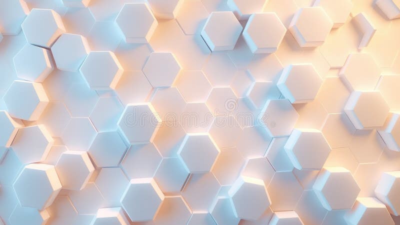 Bright and Bold 3D Hexagon Background a Contemporary Geometric Pattern ...