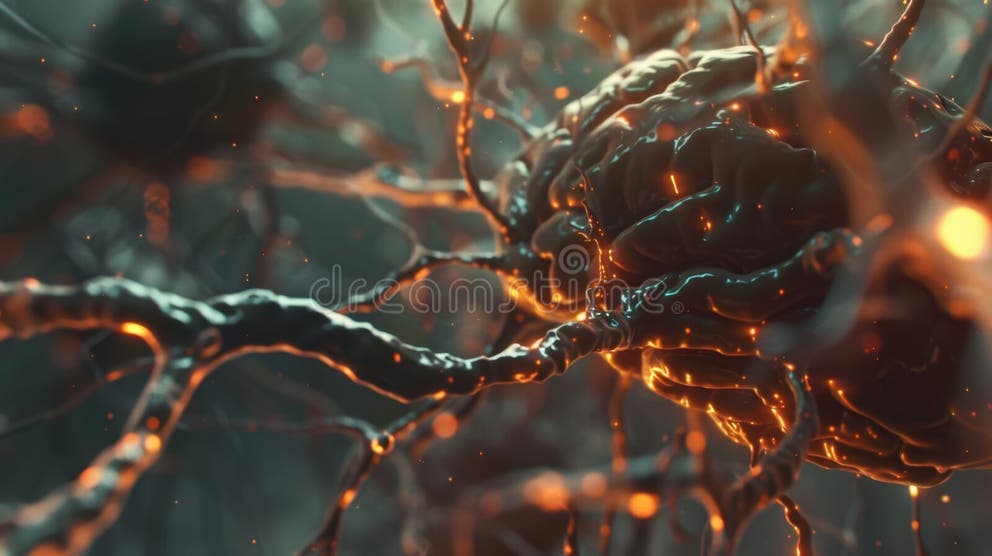 Bright Brain Connections stock image. Image of design - 372462397