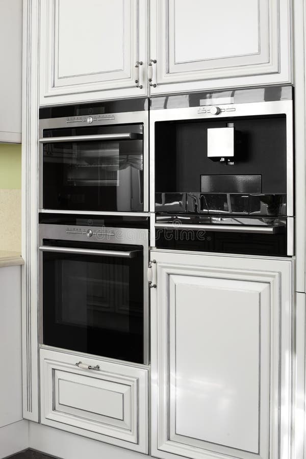 Bright Brand New European Kitchen Stock Photo - Image of clean, estate ...