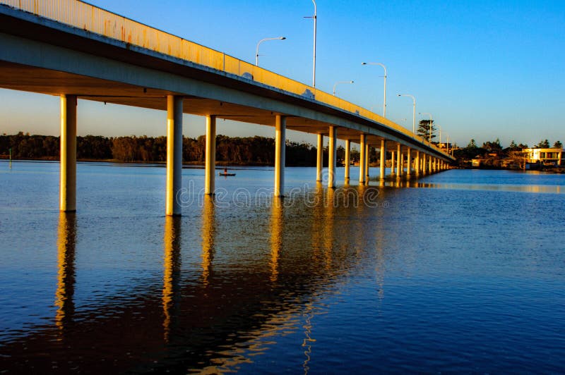 Bright bridge stock photo. Image of sunsetphotography - 118220540