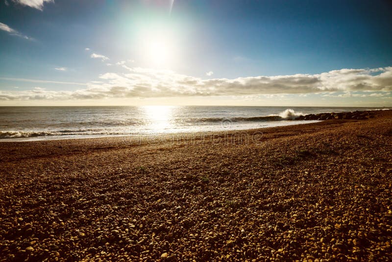 Bright brighton beach stock image. Image of nature, britain - 65473633