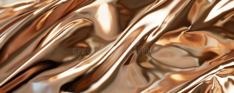 A Bright Bronze Background with a High-gloss Finish, Reflecting Light ...