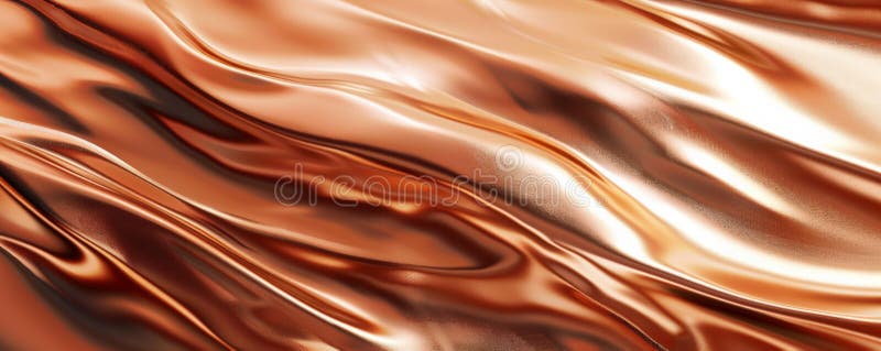 A Bright Bronze Background with a High-gloss Finish, Reflecting Light ...