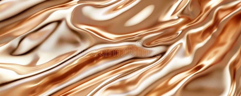 A Bright Bronze Background with a High-gloss Finish, Reflecting Light ...