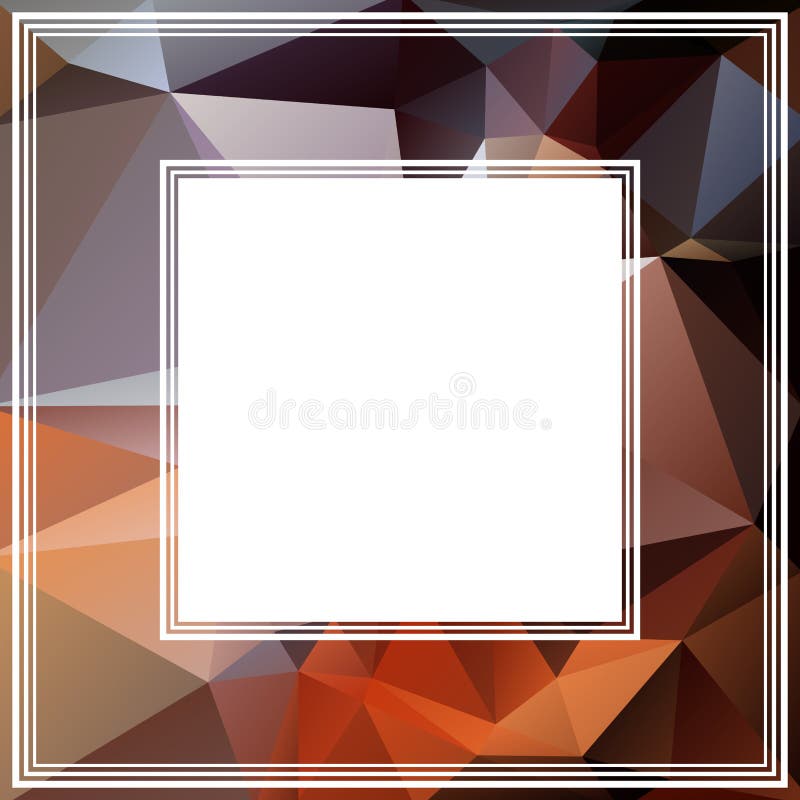 Bright brown border stock illustration. Illustration of facet - 53341341