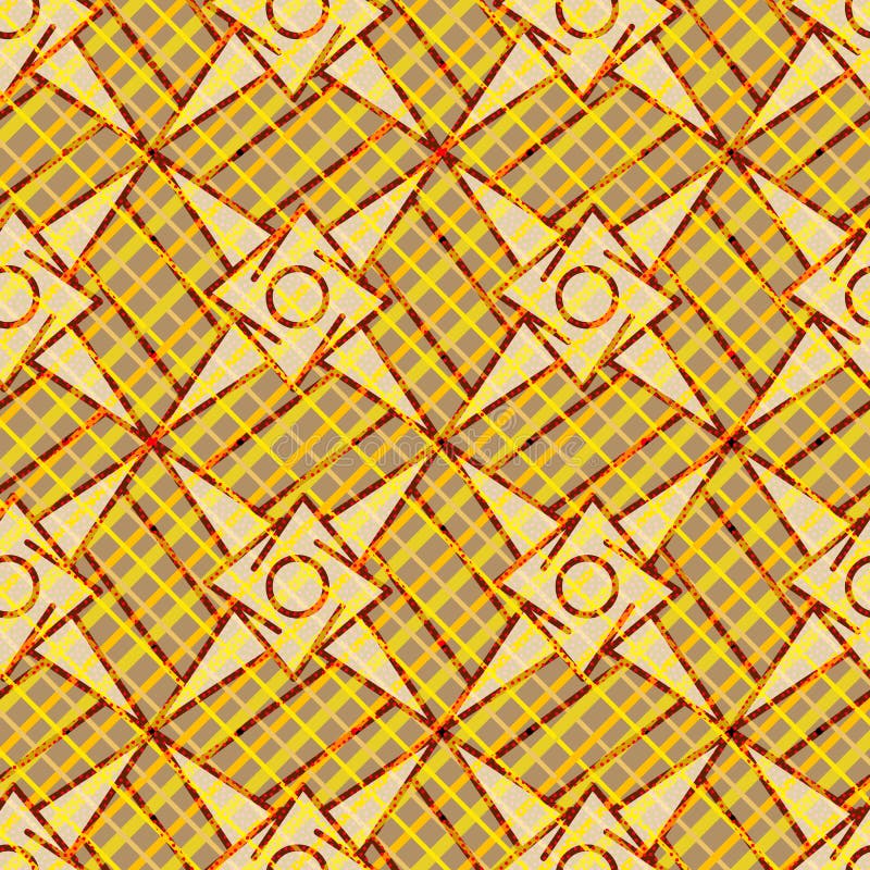 Yellow and Brown Repeating Pattern of Stripes in Modern Style Stock ...