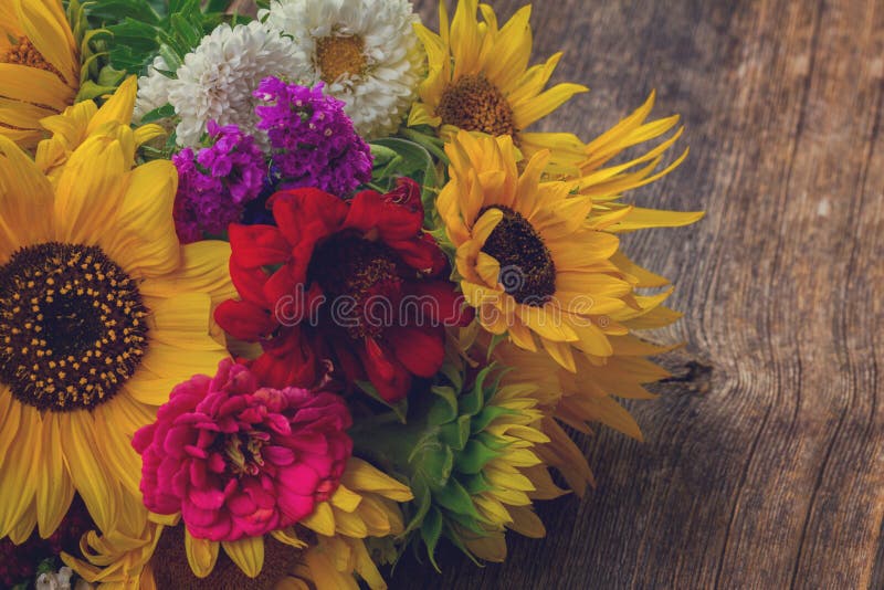 Bright fall bouquet stock image. Image of flowers, autumn - 100283745