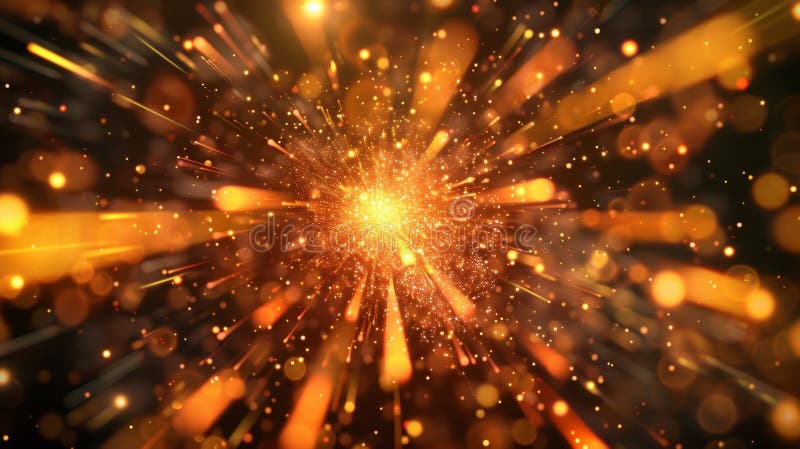 A Bright Burst of Energy Emanating from a Central Point As Force ...