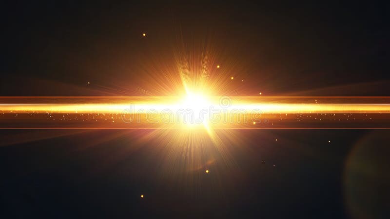 Bright Burst of Light with Golden Rays Emerging from a Dark Background ...