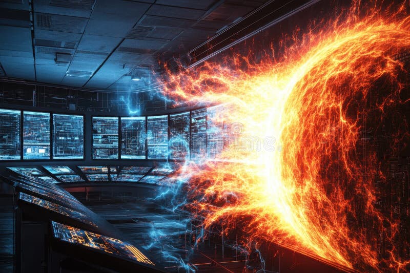 Computer-generated Visualization of Solar Activity in a Futuristic ...