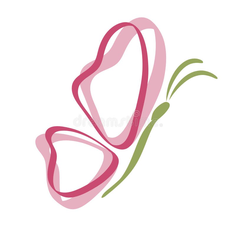 Bright Butterfly Art Drawn Design Stock Vector - Illustration of white ...