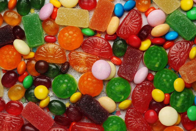 684 Bright Color Candy Sweets Bowl Red Background Photos - Free ...