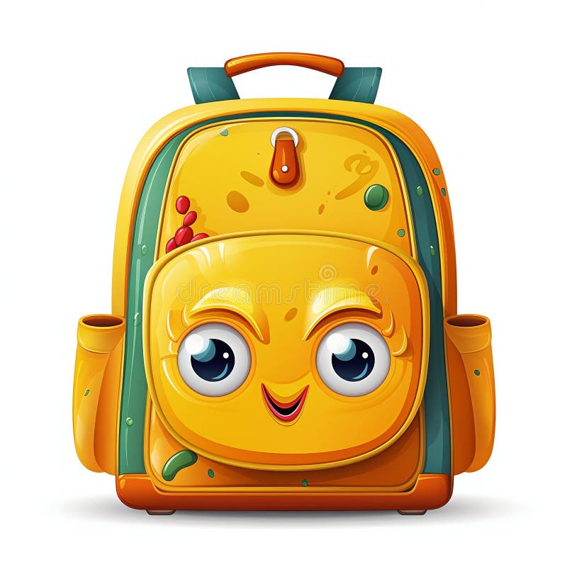 Bright Cartoon Back To School Theme. Generative Ai Stock Illustration ...