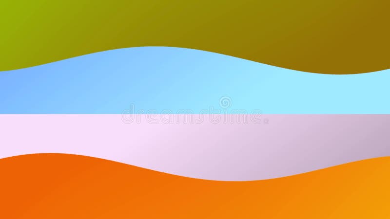 Abstract Simple Flowing Wavy Shapes, Seamless Loop. Animation Stock ...