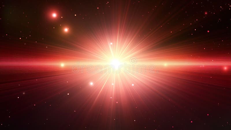 Bright Celestial Explosion in Deep Space Creating Vibrant Rays of Light ...