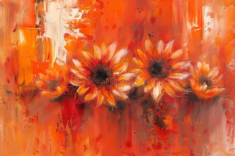 Bright and Cheerful Background Featuring Sunflowers Glowing in Warm ...