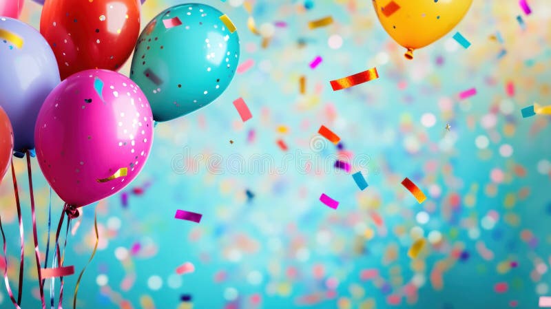 Bright and Cheerful Birthday Celebration Backdrop Stock Photo - Image ...