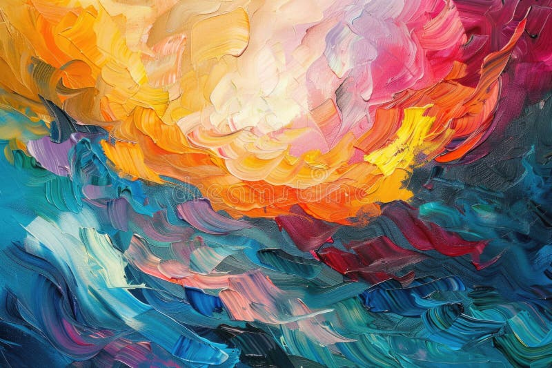 A Bright and Cheerful Cloud-filled Sky Stock Image - Image of stormy ...