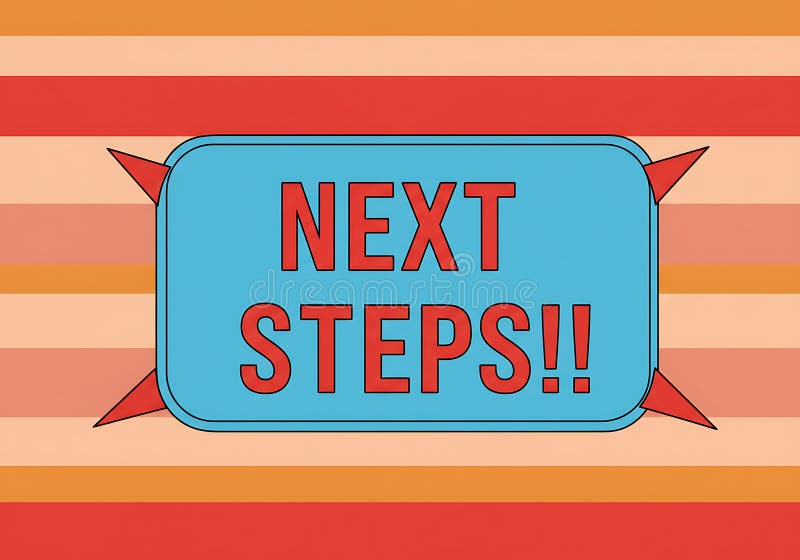 Bright Cheerful Digital Illustration Next Steps Creative Business Plan ...