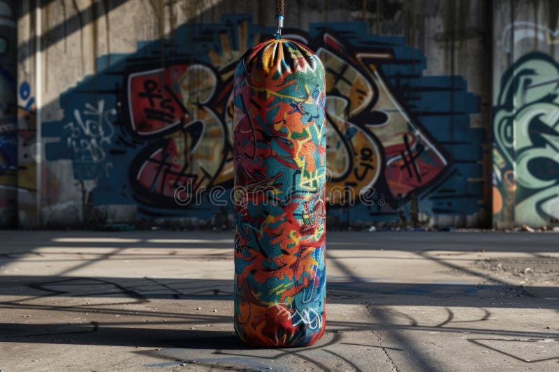 A Bright and Cheerful Fire Hydrant Sitting in Front of a Vibrant ...