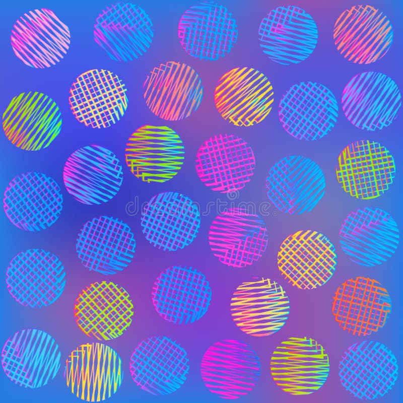 Bright Circle Seamless Pattern Stock Vector - Illustration of backdrop ...