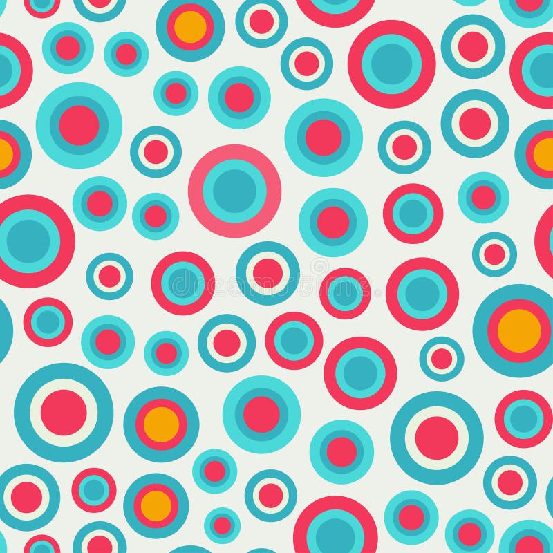 Bright Circle Seamless Texture Stock Vector - Illustration of kids ...