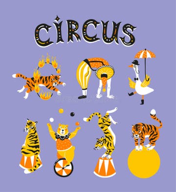 Circus Acrobats Stock Illustrations – 1,117 Circus Acrobats Stock ...