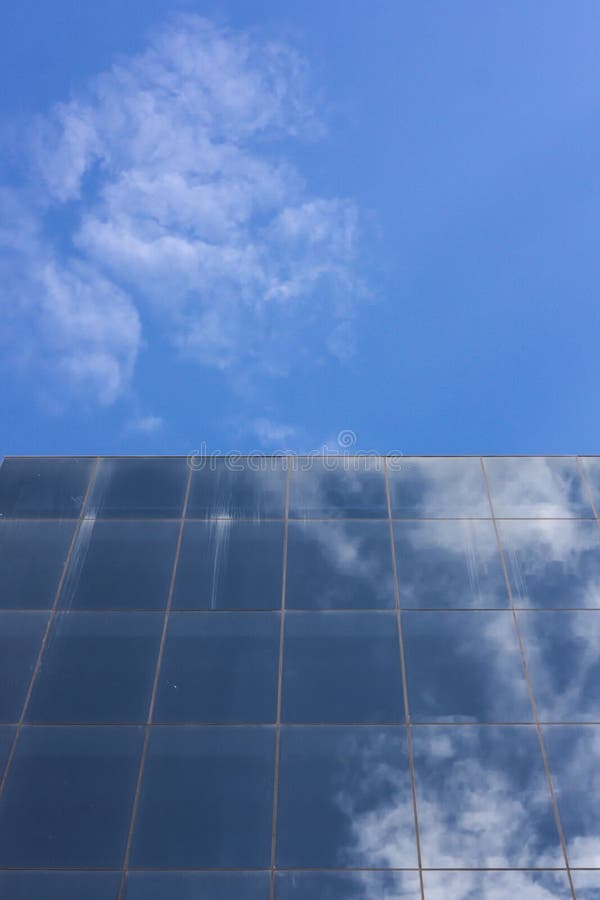 Bright City Building with Blue Sky Stock Image - Image of exterior ...