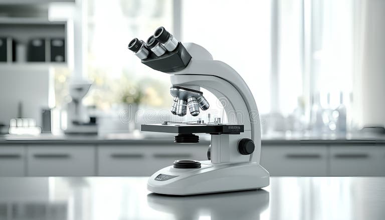 Bright Clean Laboratory with Blurred Background and Copy Space ...