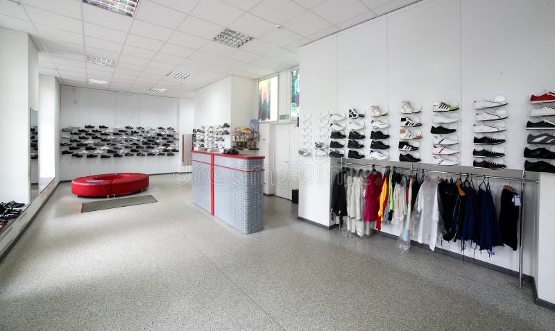 Bright and Clean Shoes Store Stock Photo - Image of business, details ...