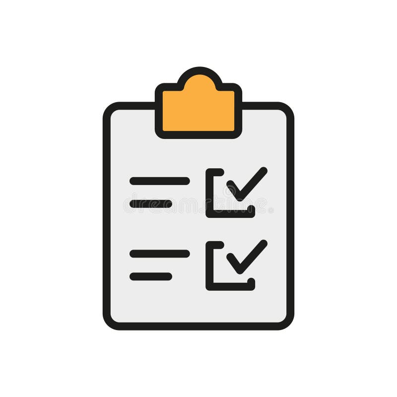 Bright Clipboard with Checklist Marks, Ideal for Task Management ...