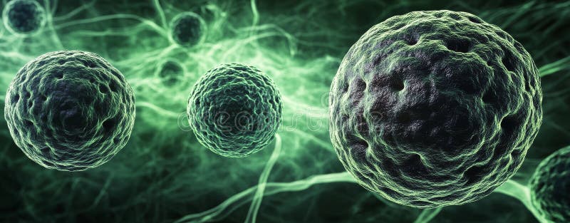 A Bright Close-up of Green Cells, Displaying Detailed Patterns and ...