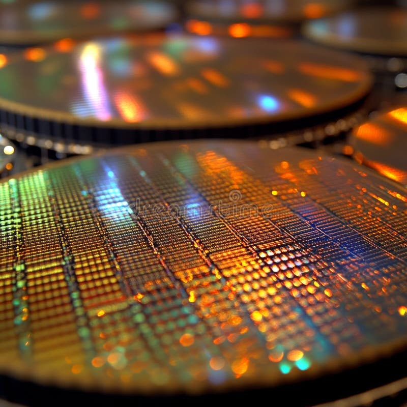 Close Up Semiconductor Chips and Circuit Boards for AI Computer ...