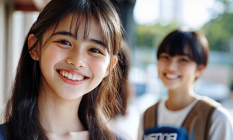 Bright Close-up of a Young Woman Smiling Outdoors Stock Video - Video ...