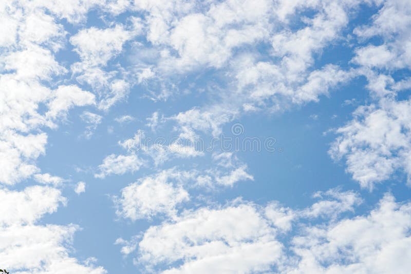 Bright cloudy blue sky stock image. Image of bright, cloudscape - 78198647