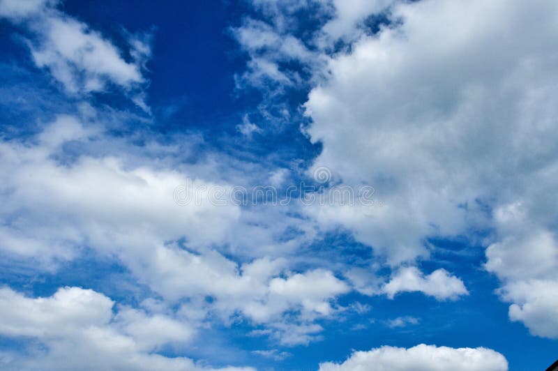 Bright cloudy sky stock photo. Image of showing, noorderplantsoen ...