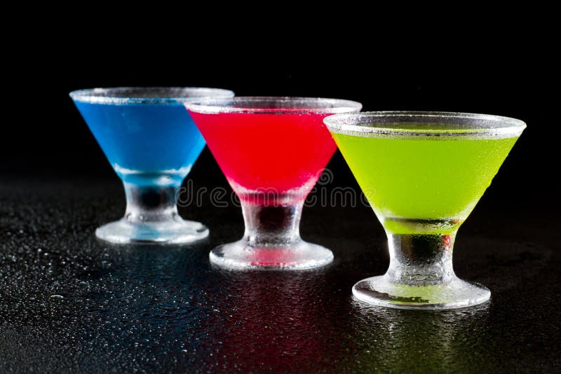 Bright cocktails stock image. Image of cold, served, blue - 30712547