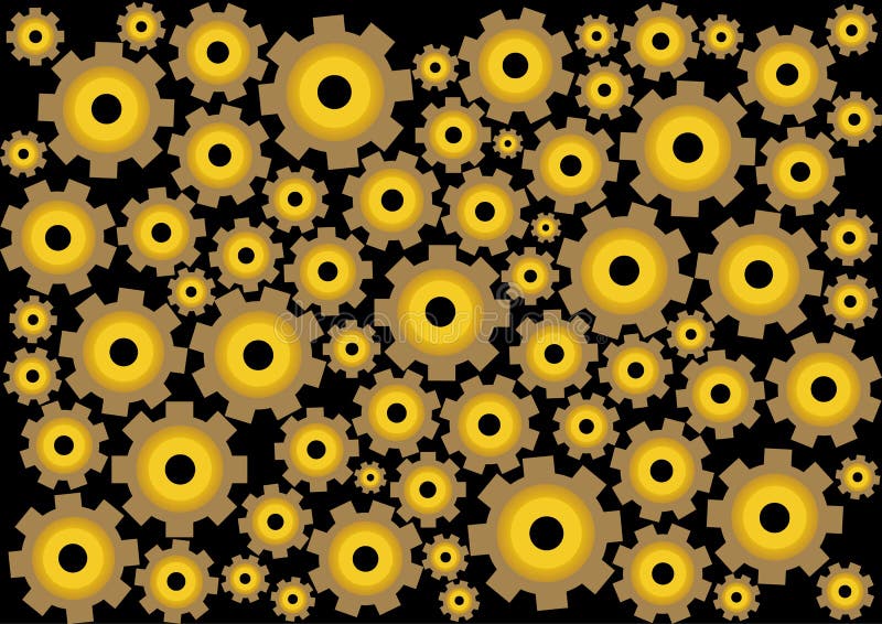 Bright Cog Wheels Illustration Stock Illustration - Illustration of ...