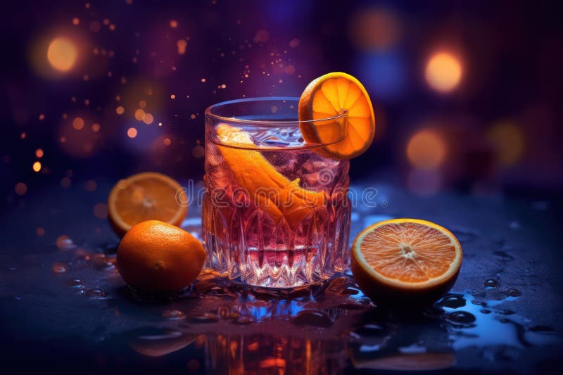 Cold Drinks on a Table by Generative AI Stock Illustration ...