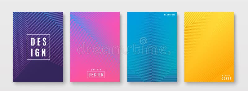 Bright Color Abstract Pattern Background Vector Illustration with Line ...