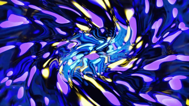 Bright Color Animation of Chaotic Fractal Wave Pattern Evolutions Stock ...