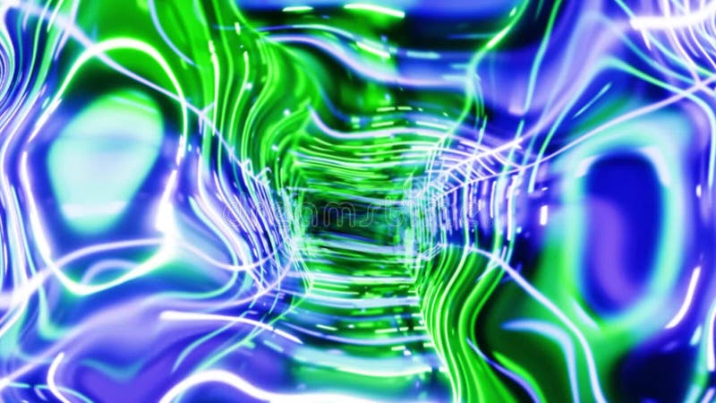 Bright Color Animation of Chaotic Fractal Wave Pattern Evolutions Stock ...