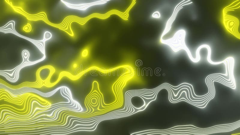 Bright Color Animation of Chaotic Fractal Wave Pattern Evolutions Stock ...