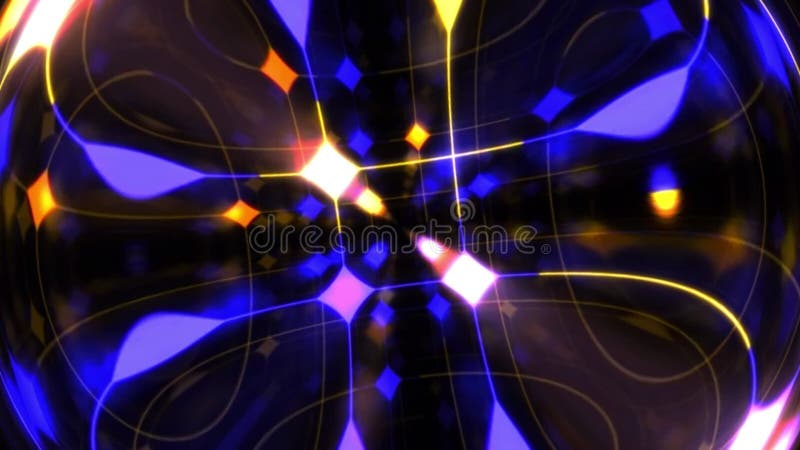 Bright Color Animation of Chaotic Fractal Wave Pattern Evolutions Stock ...