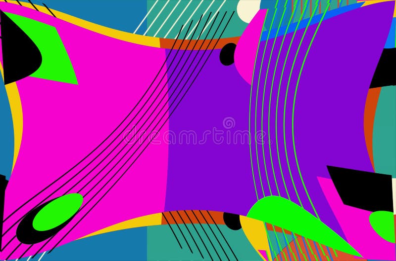 Bright Color Background in Avant-garde Style. Texture Units for ...
