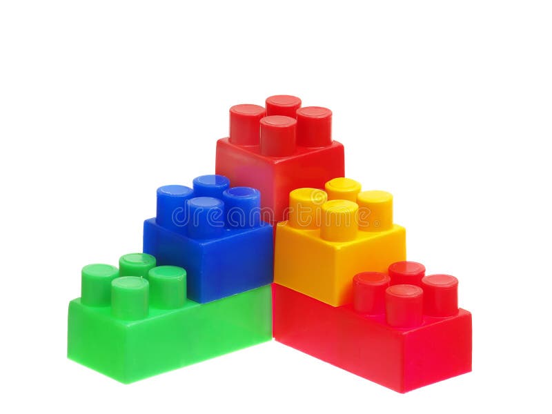 Bright Color Building Blocks Stock Image - Image of cube, colourful ...