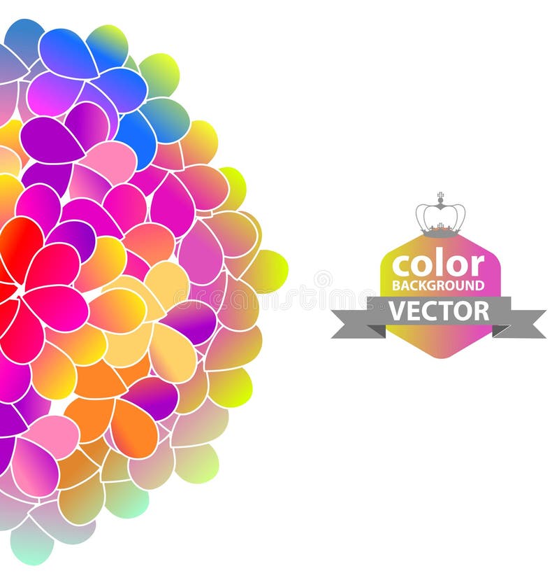Bright Color Floral Background Stock Illustration - Illustration of ...