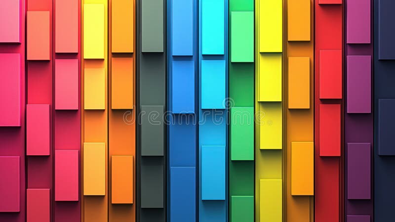 Bright Color Gradient Backdrop with Vibrant Blocks for Creative Design ...